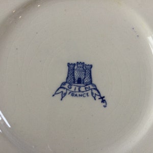 Vintage Gien France Delft Colorie / French Faience Pattern / Set of 4 ...