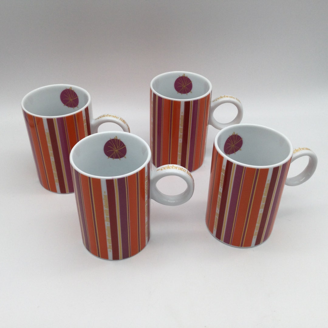 Julia Minasian Set of 4 Celebrate Life / Live With Abandon Pink and ...