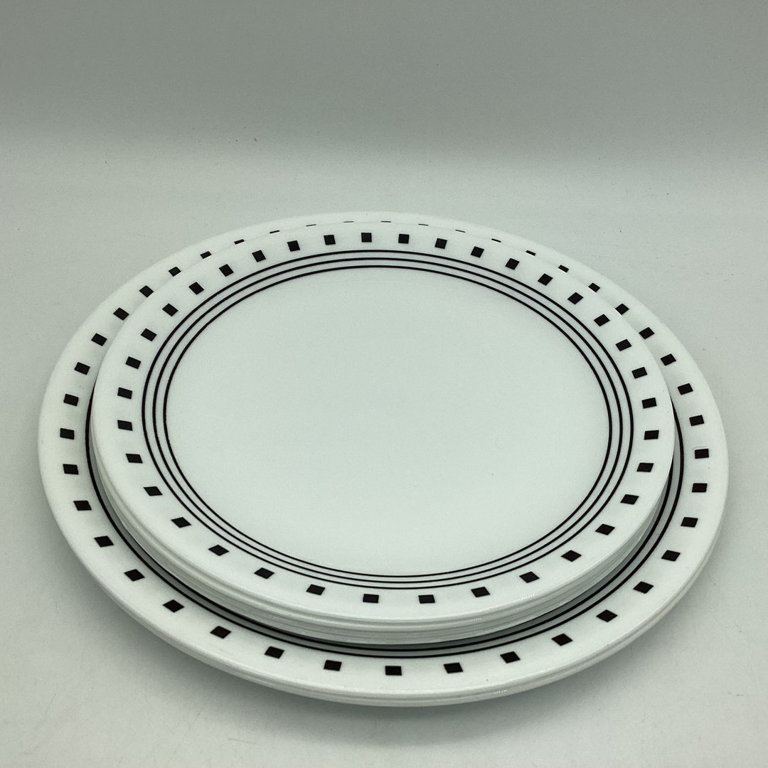 Corelle Vitrelle City Block Set of 6 Plates / 2 Dinner Plates / 4 ...