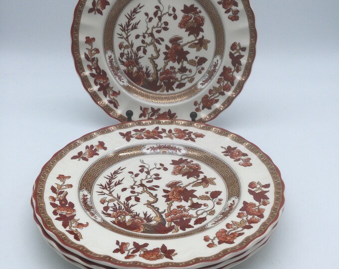 Copeland Spode Indian Tree Set of 4 Salad Plates / Hand Painted ...