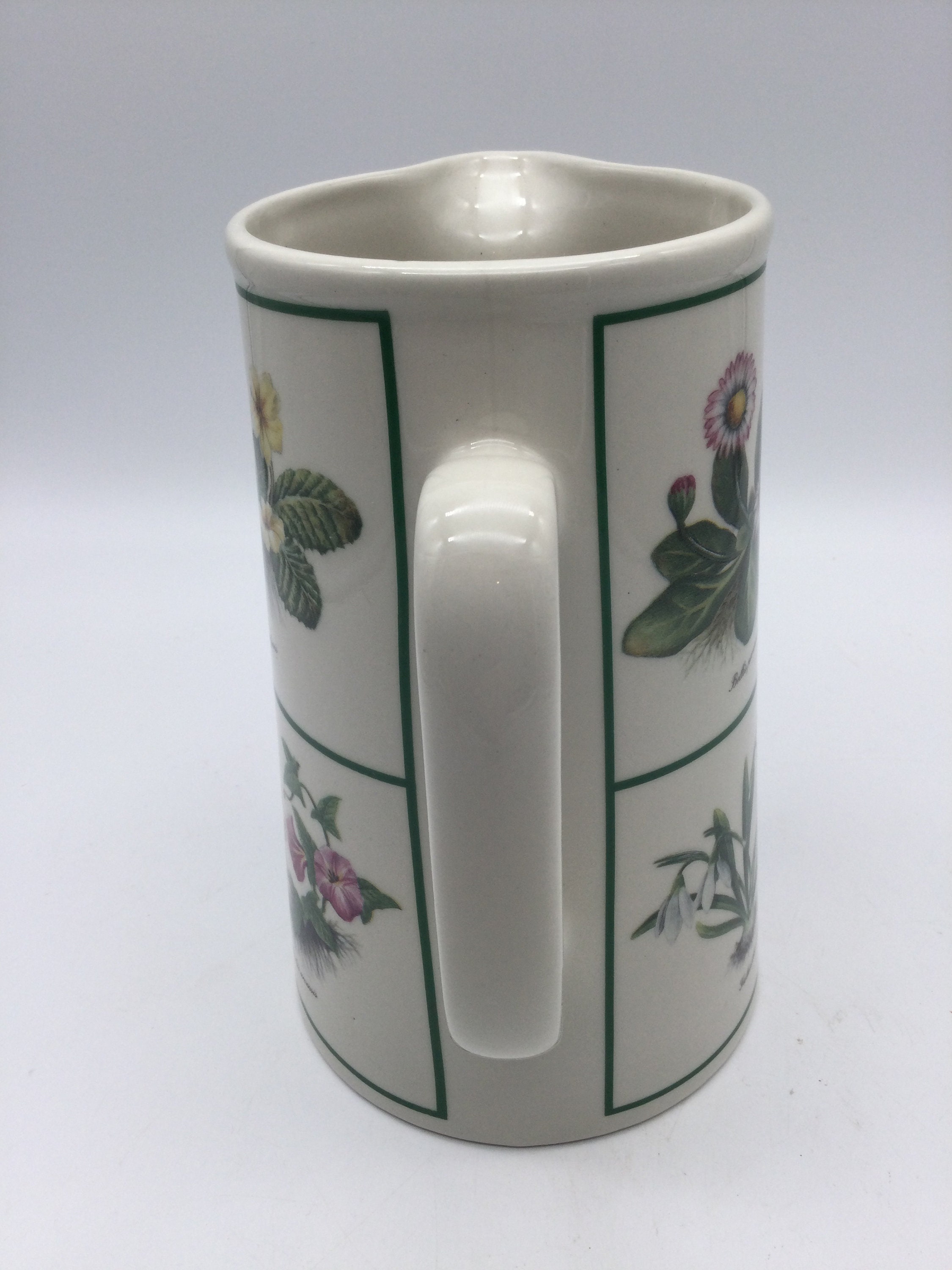 Vintage Crown Burslem Pottery Paneled Wildflower Pitcher / 32 Oz - Etsy