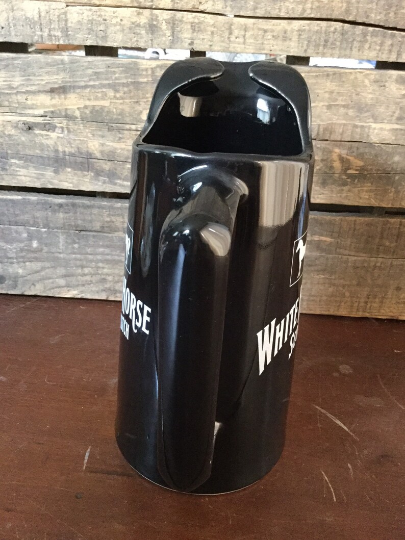 Vintage White Horse Scotch Bar Pitcher - Etsy