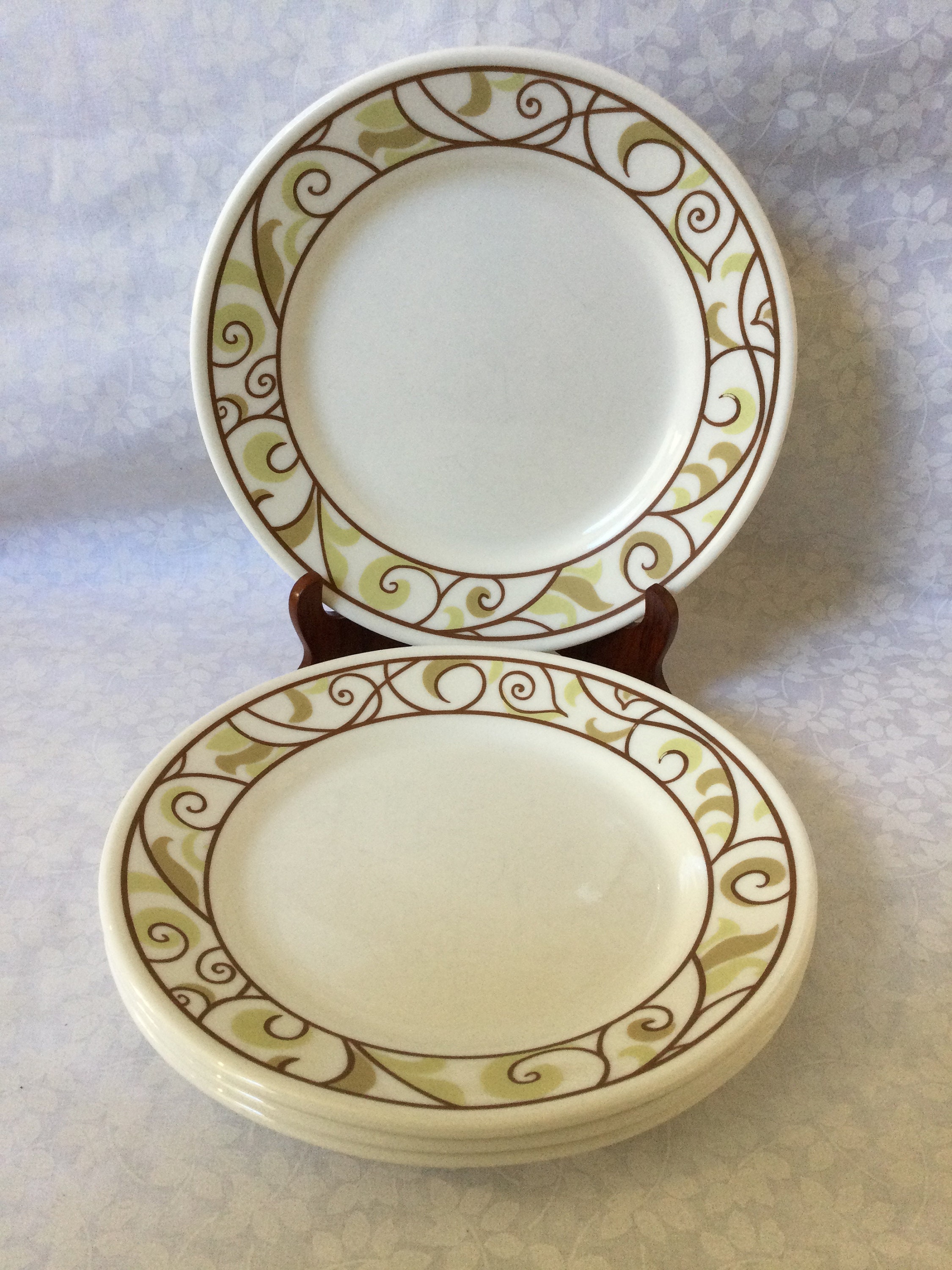 Set of 4 Corelle Ultra Salad Plates / Garden Gate / | Etsy