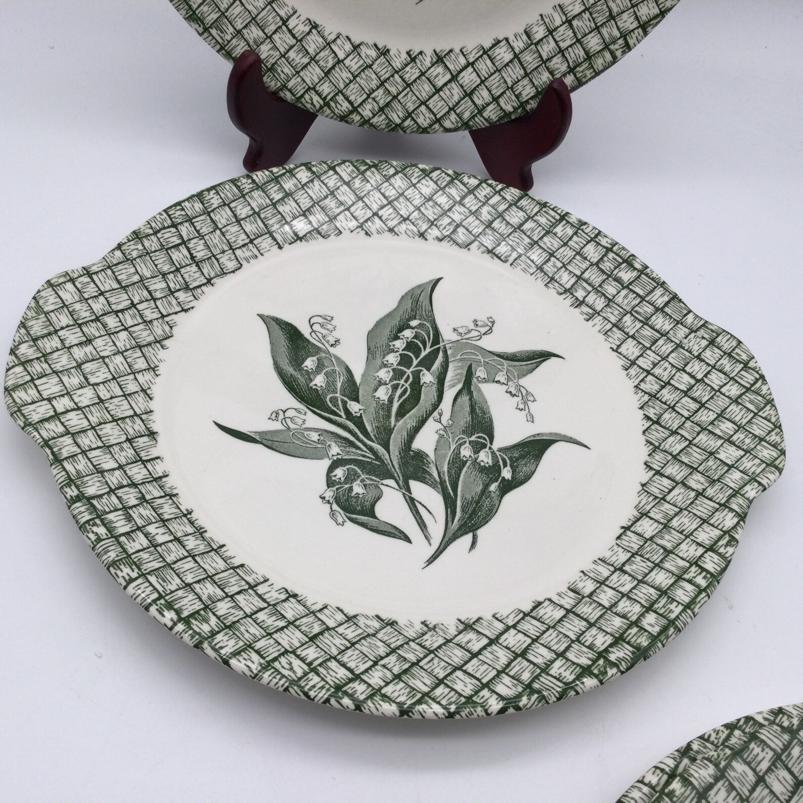 Primrose China Co. Lily of the Valley Handled Platters / - Etsy