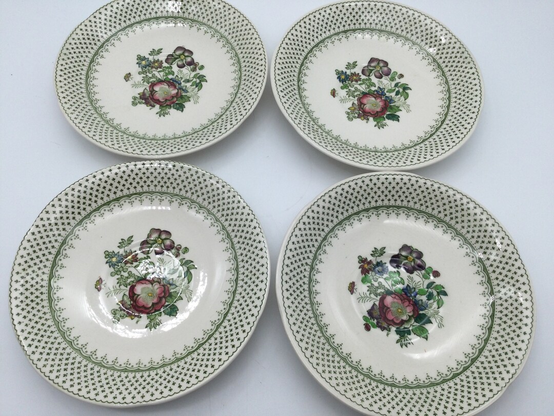 Vintage Masons Paynsley Green Set of 4 Saucers / 1950s - Etsy Österreich