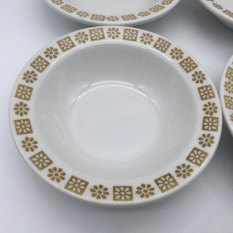 Vintage Shenango China Set of 4 Cereal / Dessert Bowls / Gold - Etsy