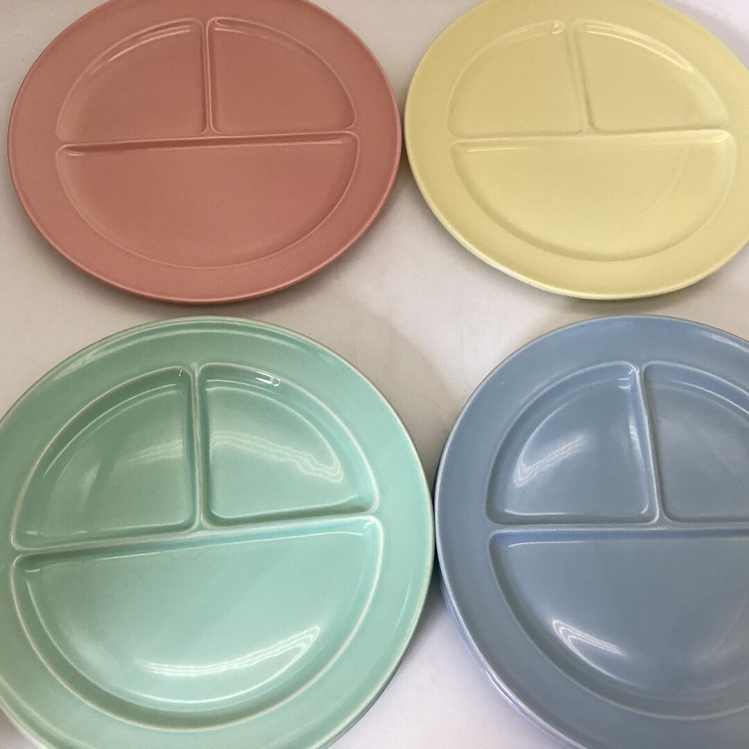 Vintage Taylor Smith & Taylor Luray Pastels Grill Plate - Mid-century ...