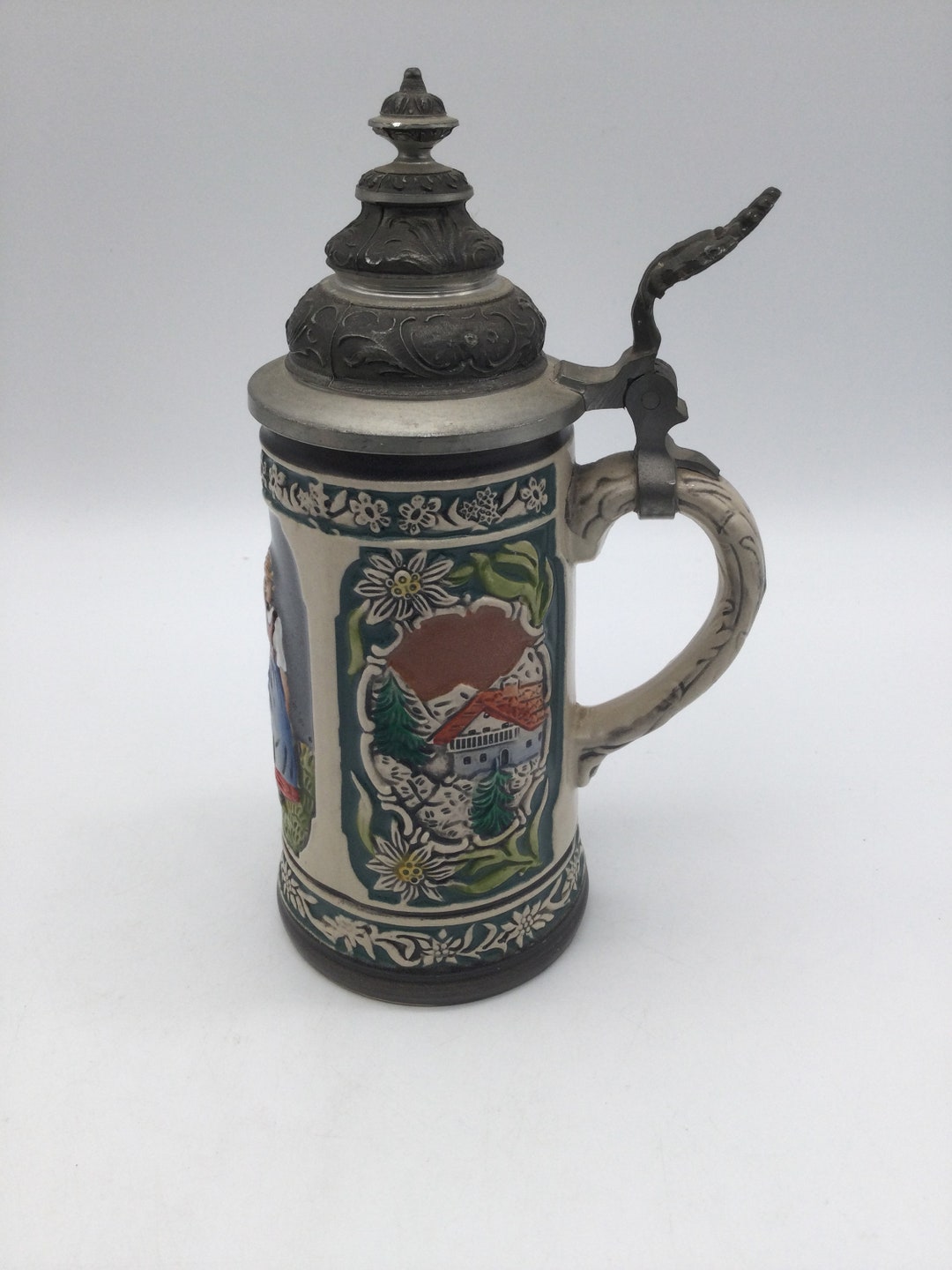 Vintage Limited Edition Gerz West Germany Pewter Lidded Beer Stein ...