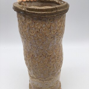 Studio Pottery Vase Twisted River Clay Connecticut Handcrafted Floral ...