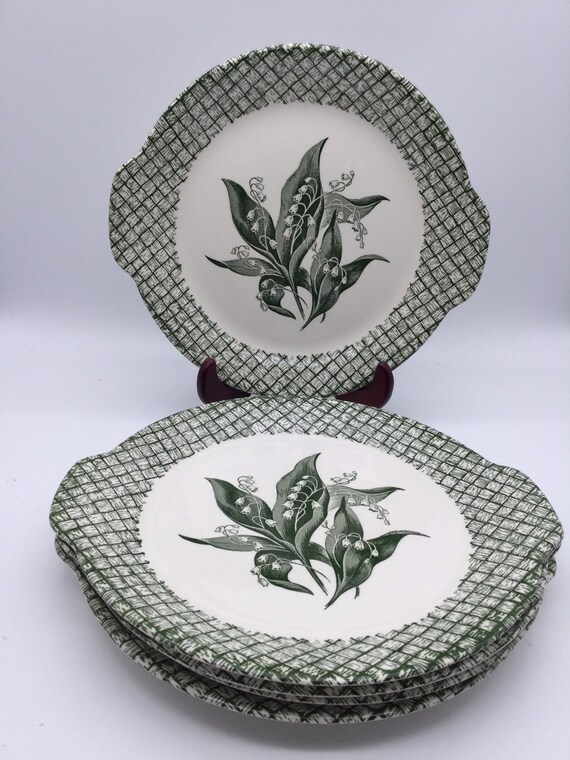 Primrose China Co. Lily of the Valley Handled Platters / - Etsy