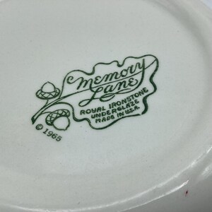 Memory Lane 1960s Royal Ironstone Red Transferware Set of 4 Rimmed Soup ...