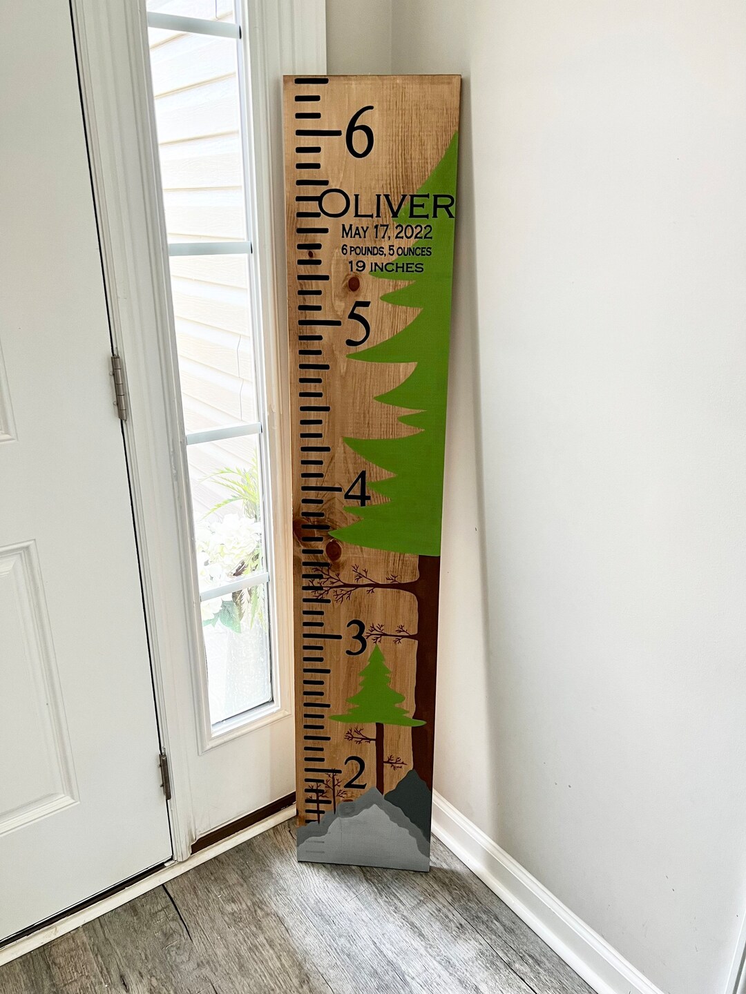 Woodland Themed Growth Chart - Etsy