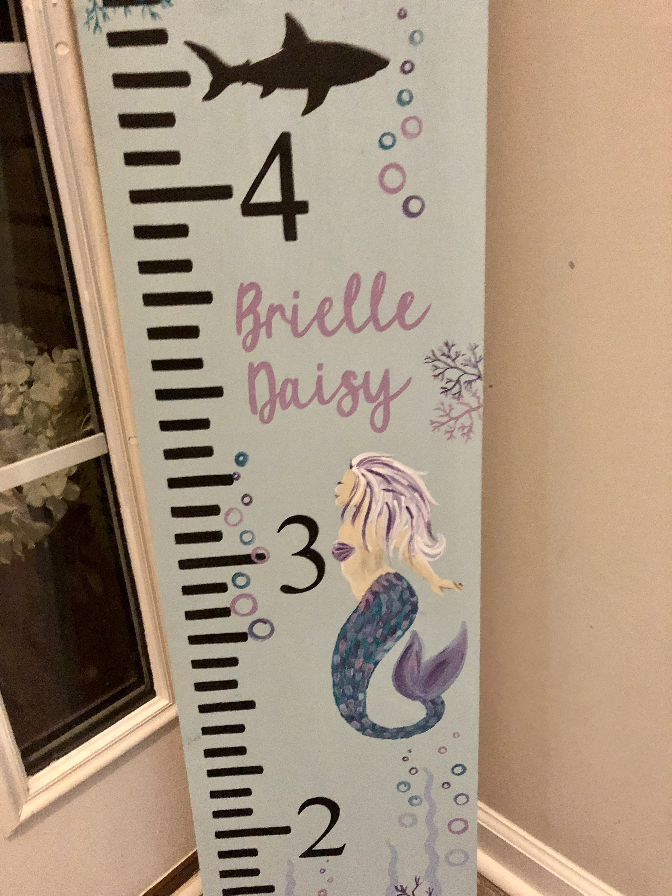 Mermaid Themed Growth Chart - Etsy