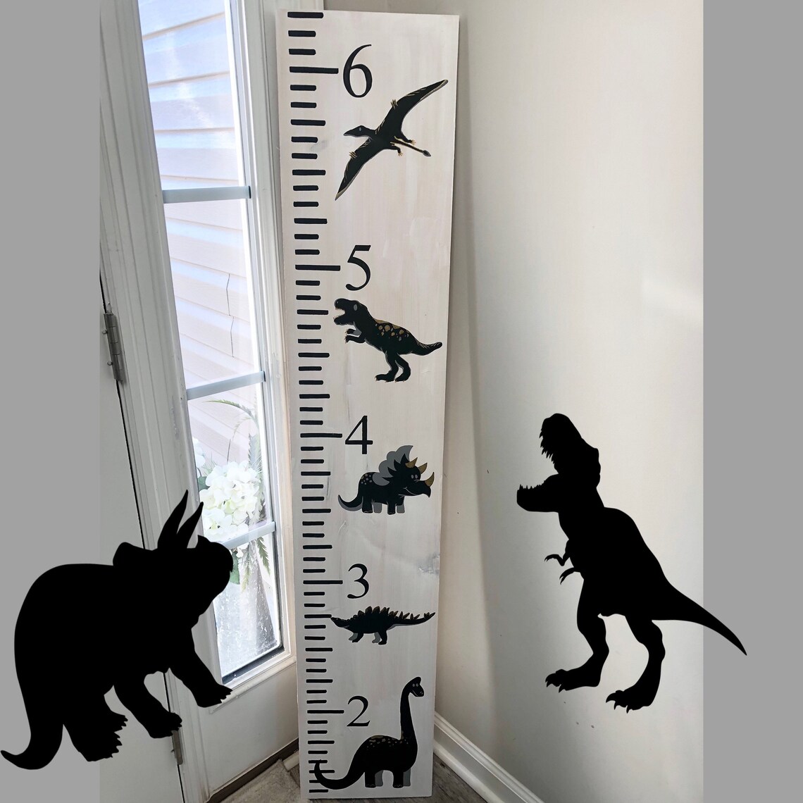 Dinosaur Themed Growth Chart | Etsy