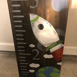Space Themed Growth Chart - Etsy