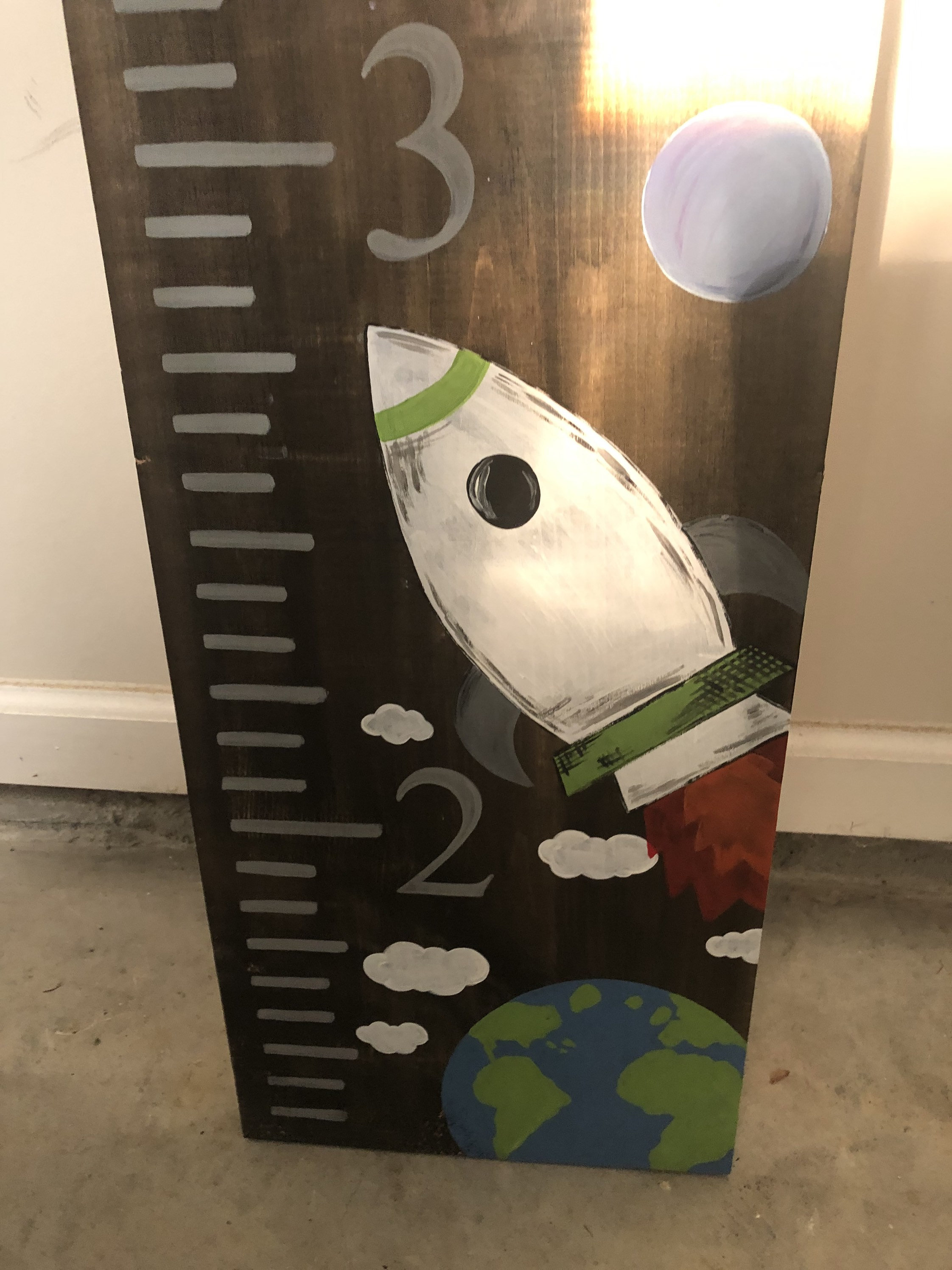 Space Themed Growth Chart - Etsy