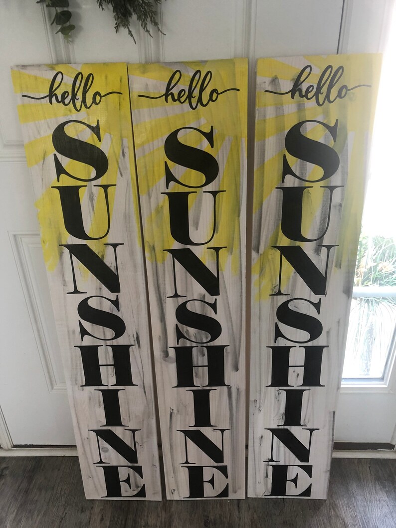 Hello Sunshine Welcome Sign - Etsy