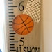 Sports (basketball, Football, and Baseball) Themed Growth Chart - Etsy