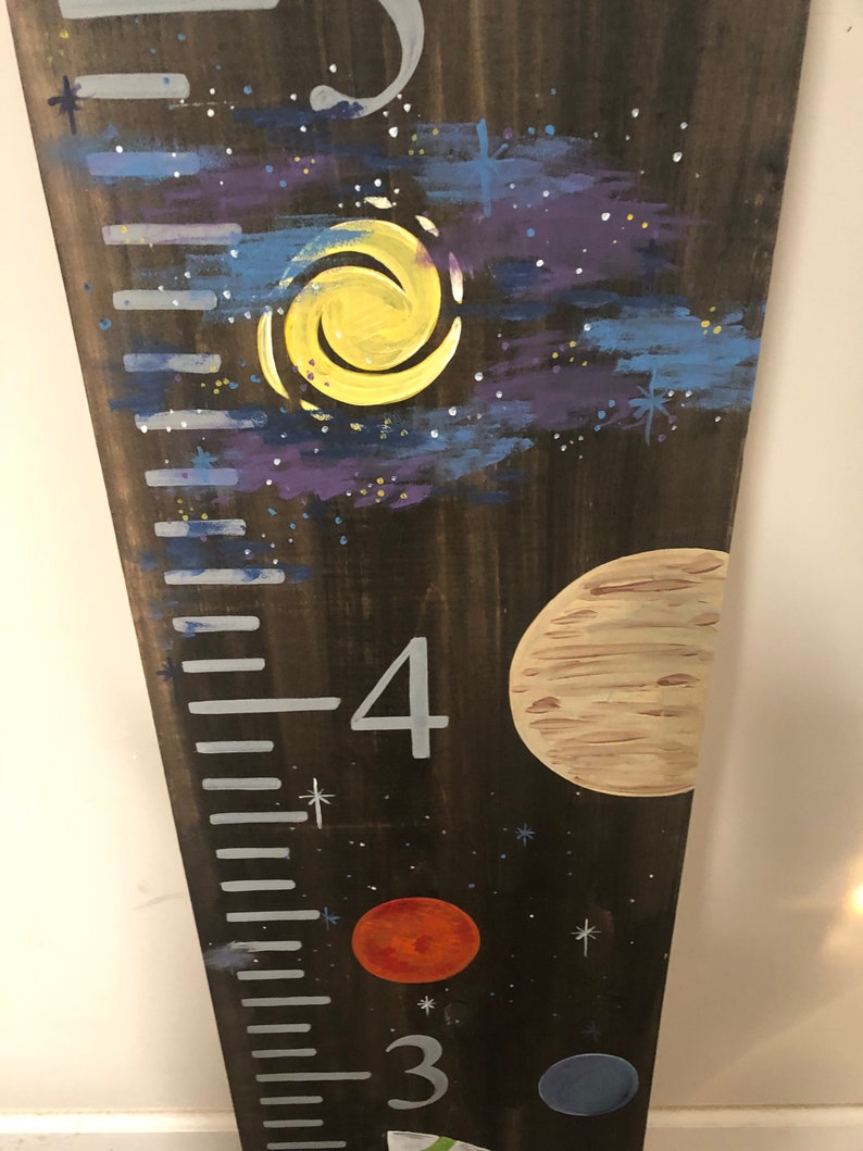 Space Themed Growth Chart - Etsy