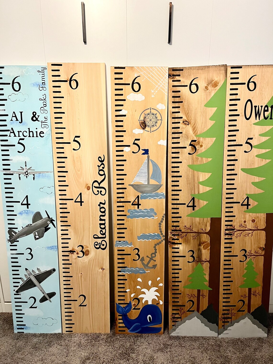 Woodland Themed Growth Chart - Etsy