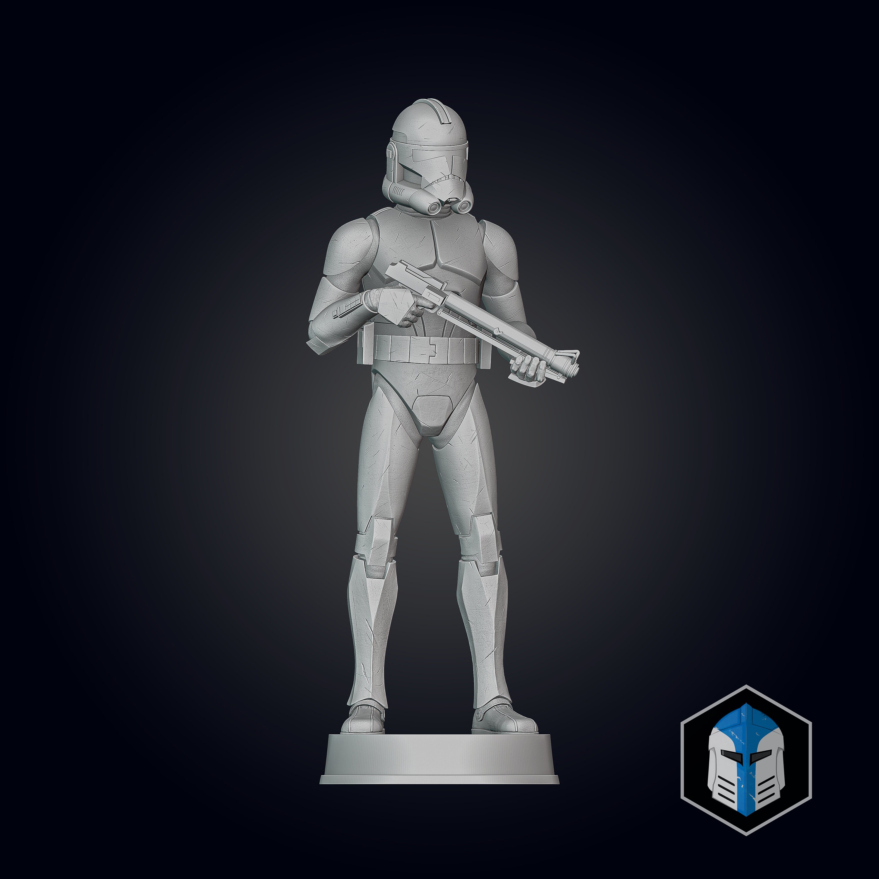 Animated Clone Trooper Figurine Pose 4 3D Print Files - Etsy