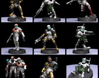 Sixth Scale Republic Commando Sev Armor Kit Files Stl for 3d Printing ...