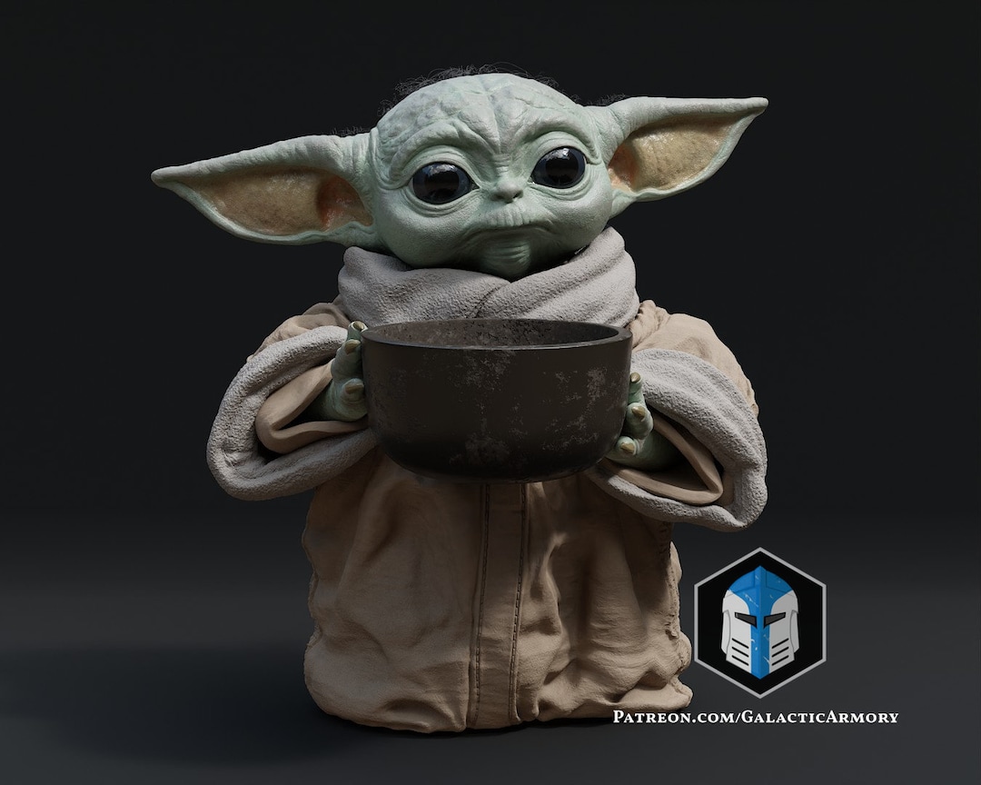 Grogu Figurine Pose 4 3D Print Files - Etsy