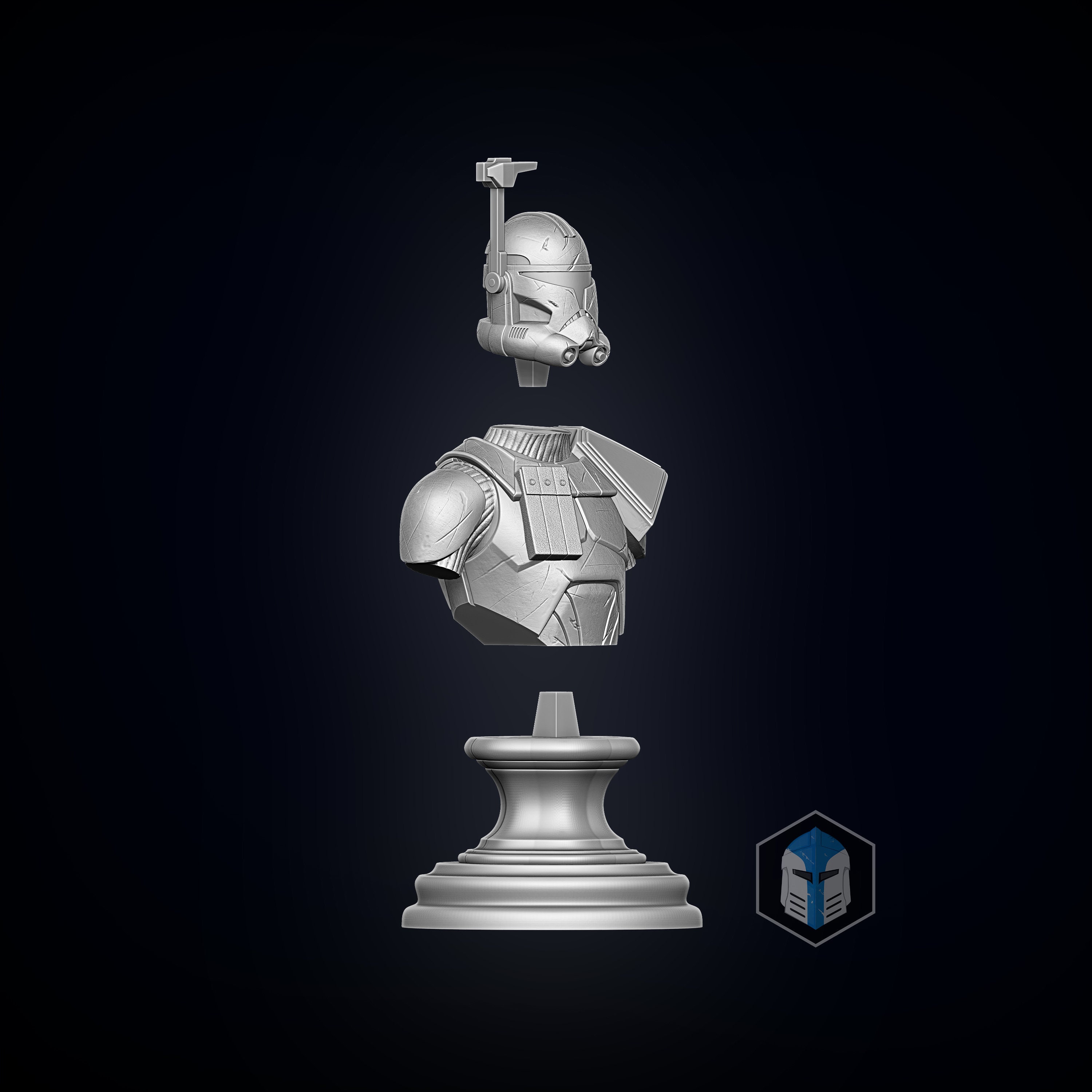 Captain Rex Bust 3D Print Files | Etsy