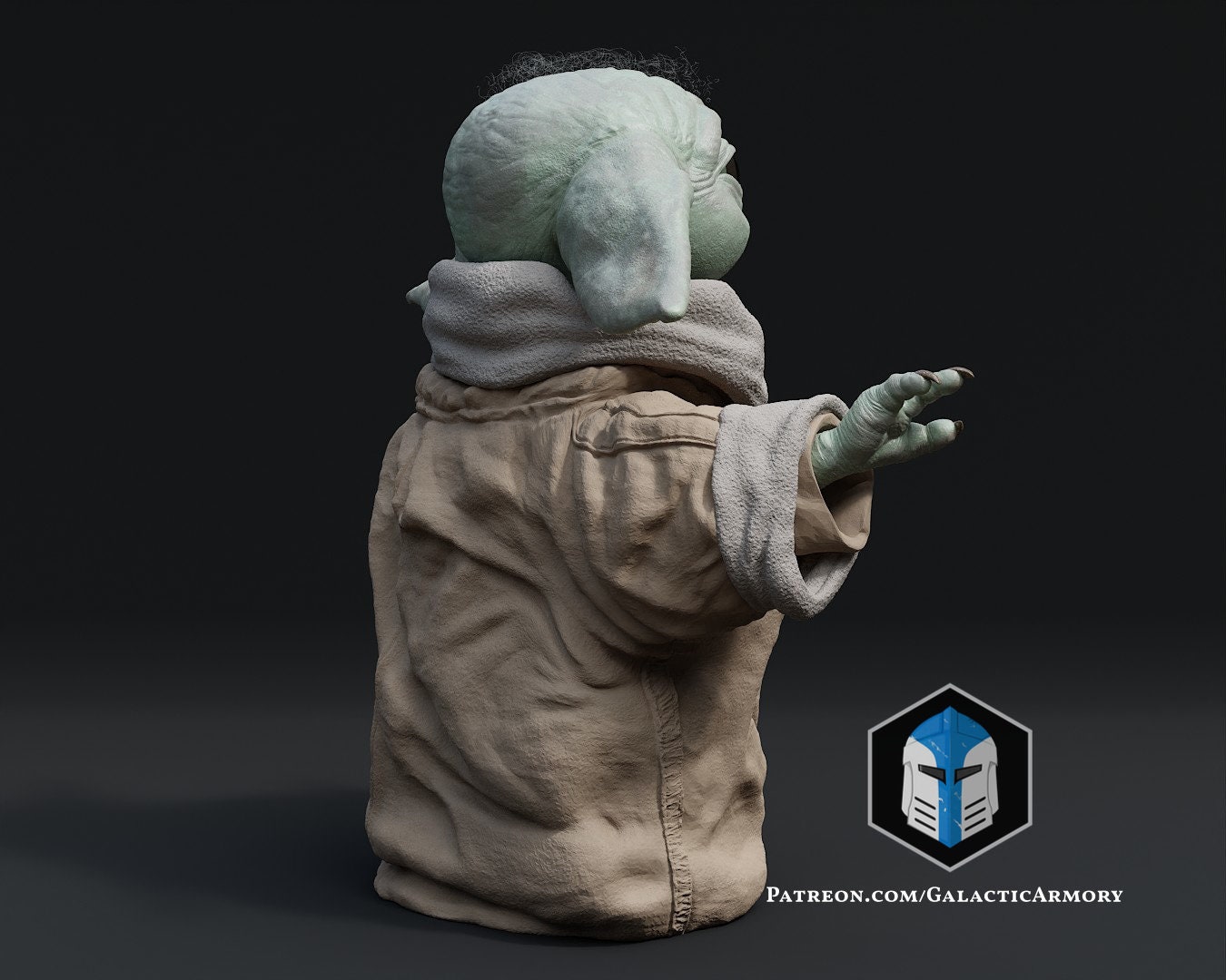 Grogu Figurine Pose 3 3D Print Files - Etsy