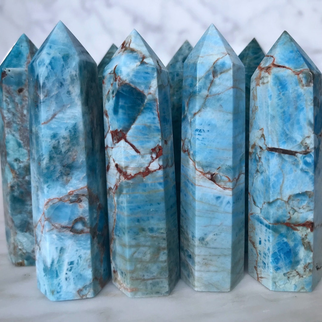 Choose Your Apatite Clear Blue * 7-8 CM * 50-70 GRAM. Natural Crystal ...