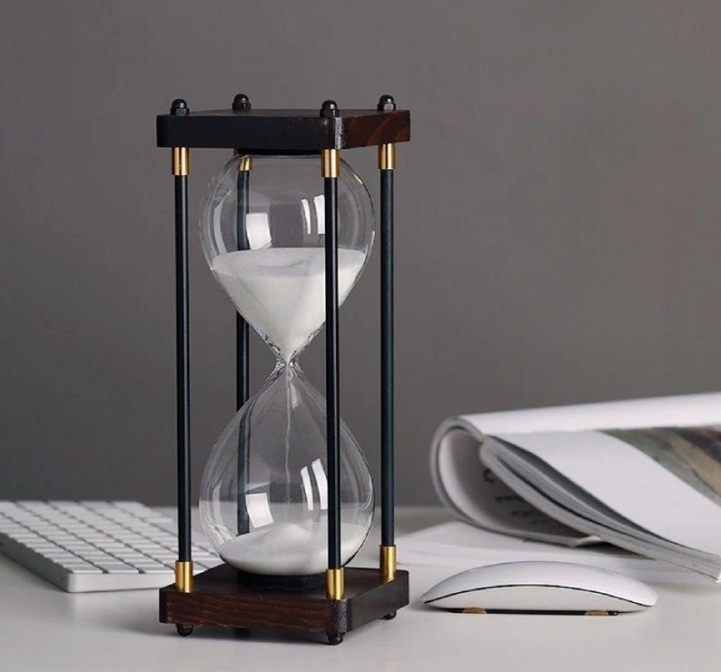 15/30/45/60 Minute Wooden Hourglass Timer, Hourglass, Color Sand ...