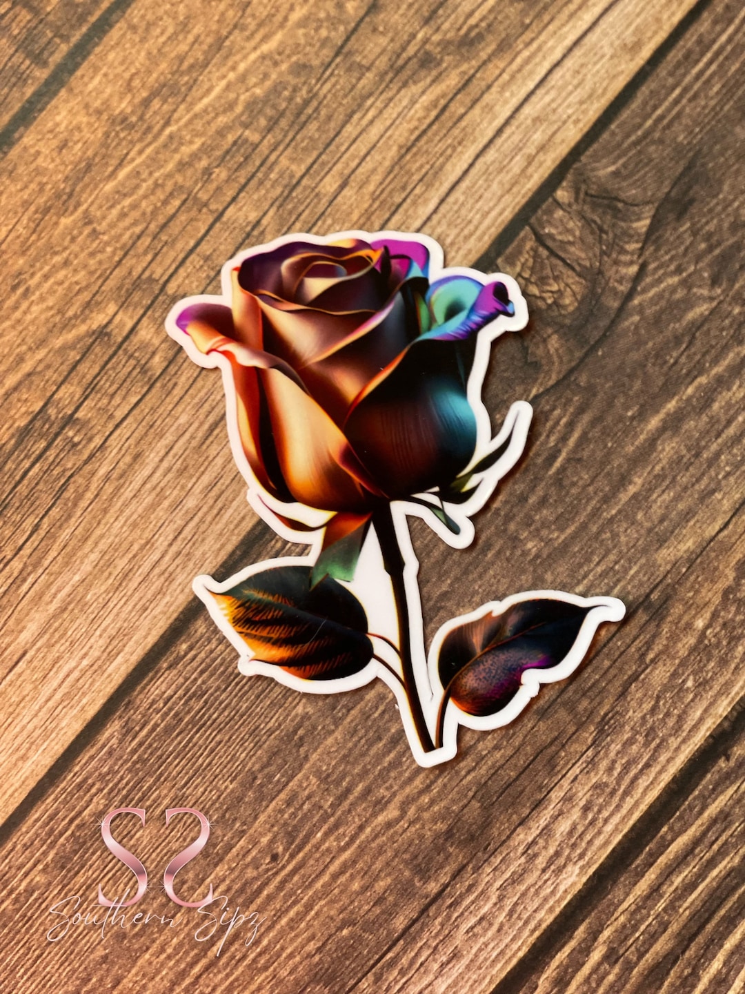 Rose Sticker, Rose Bud Sticker, Flower Sticker - Etsy