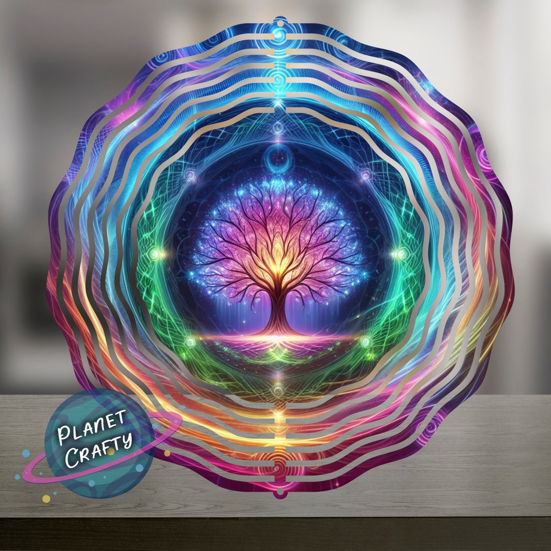 Tree of Life, Neon Wind Spinner PNG Design, Digital Download - Etsy