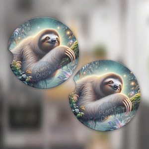 Sloth, Beautiful Car Coaster PNG Design, Digital Download - Etsy
