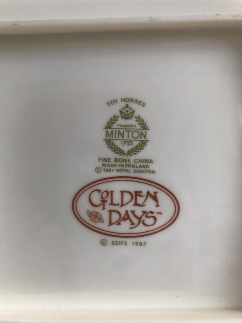 Toy Horses, Minton, Golden Days, Plate - Etsy