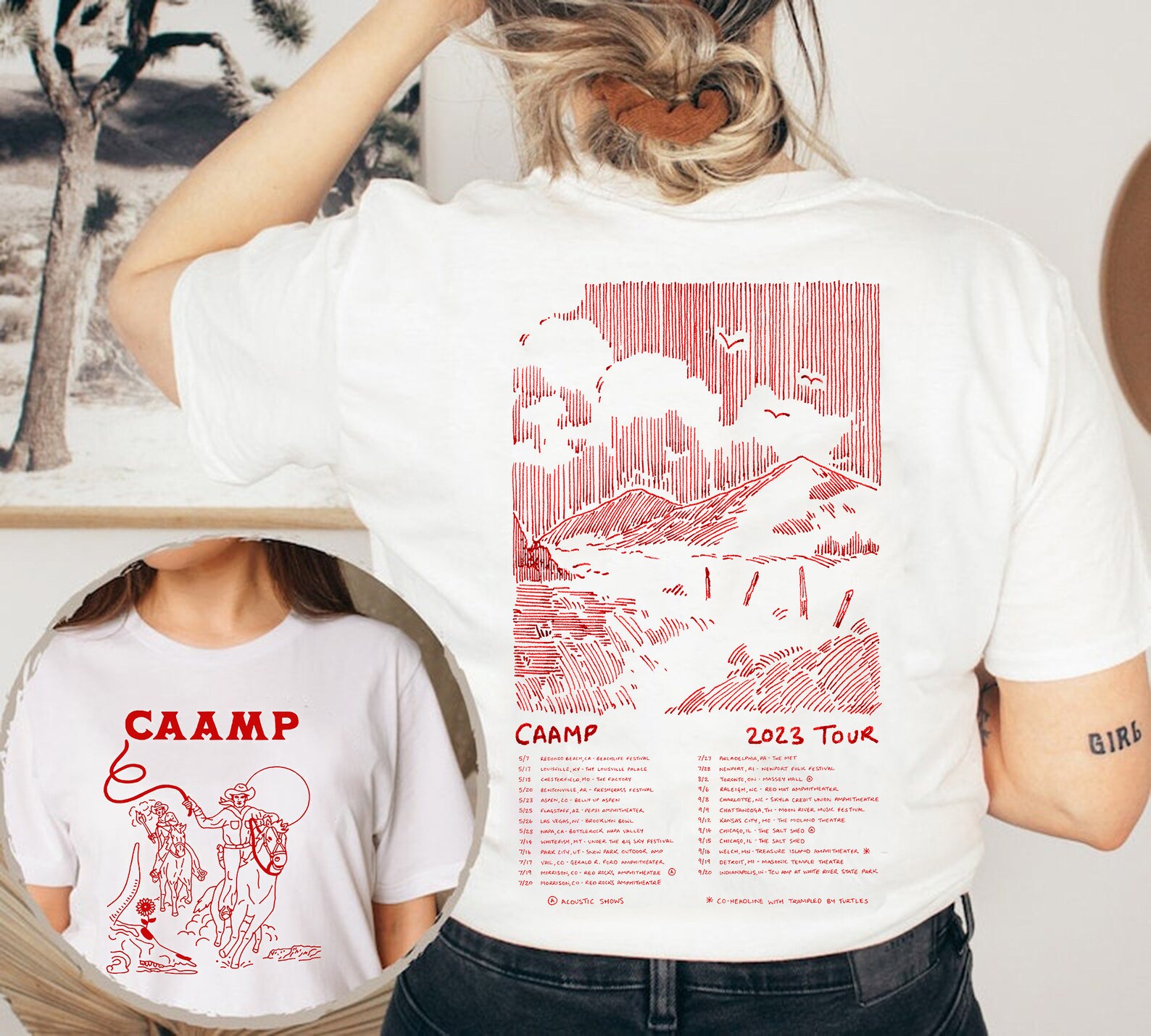 2sides CAAMP BAND Fall Tour 2023 Shirt Caamp Band Tour - Etsy