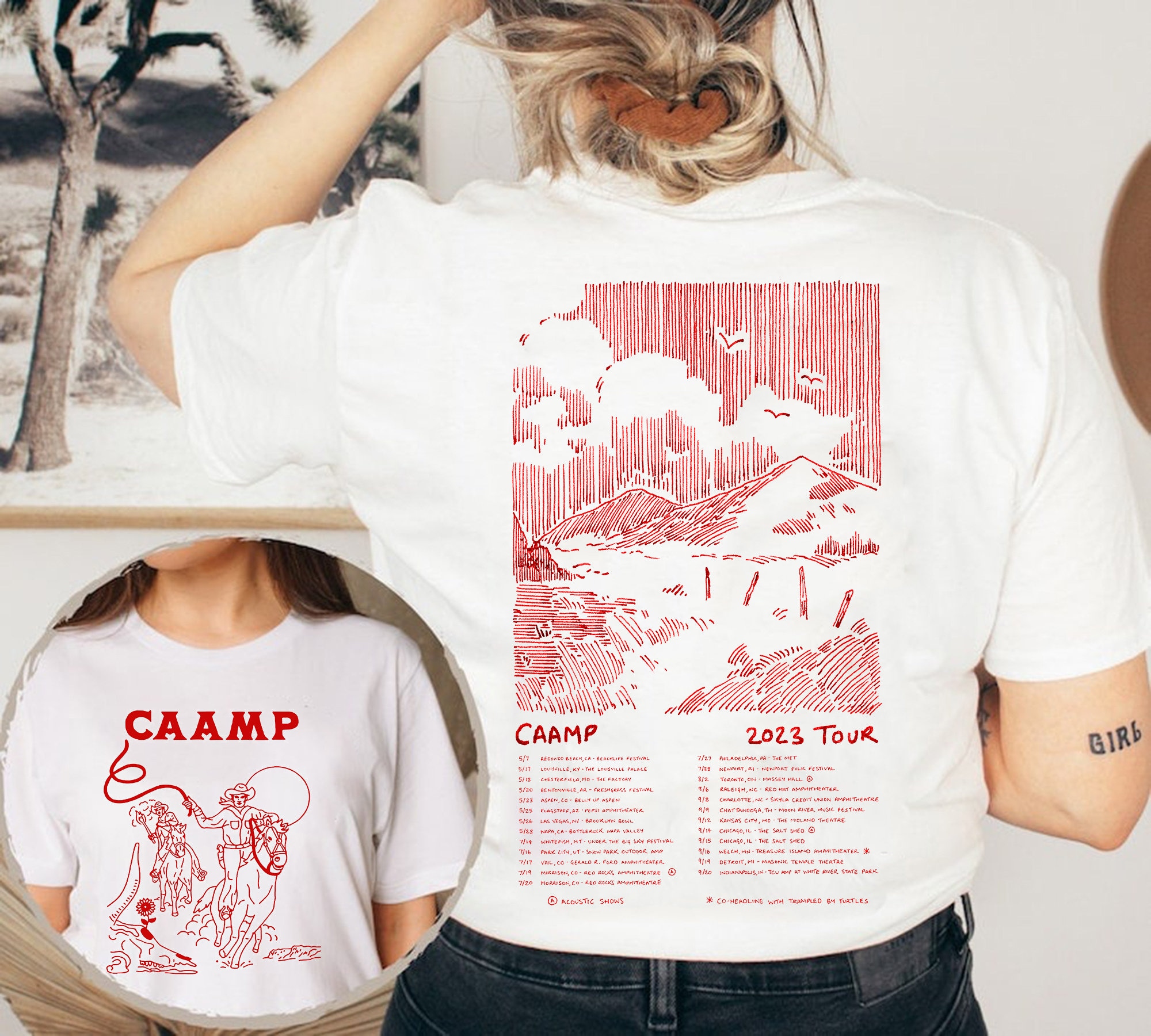 2sides CAAMP BAND Fall Tour 2023 Shirt, Caamp Band Tour Sweatshirt ...