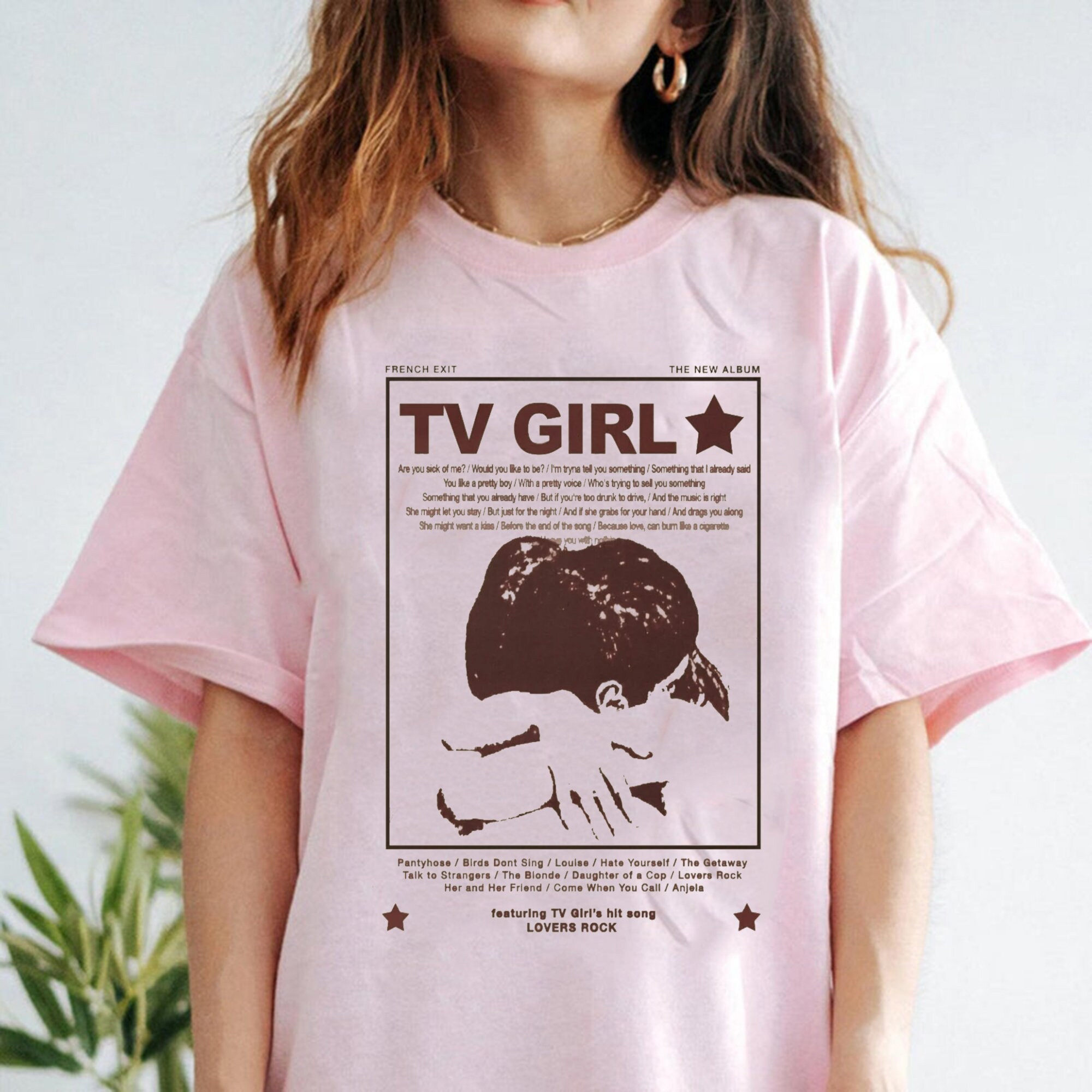 T.v Girl T-shirt, T.v Girl French Exit Album Poster Merch, Lovers Rock ...