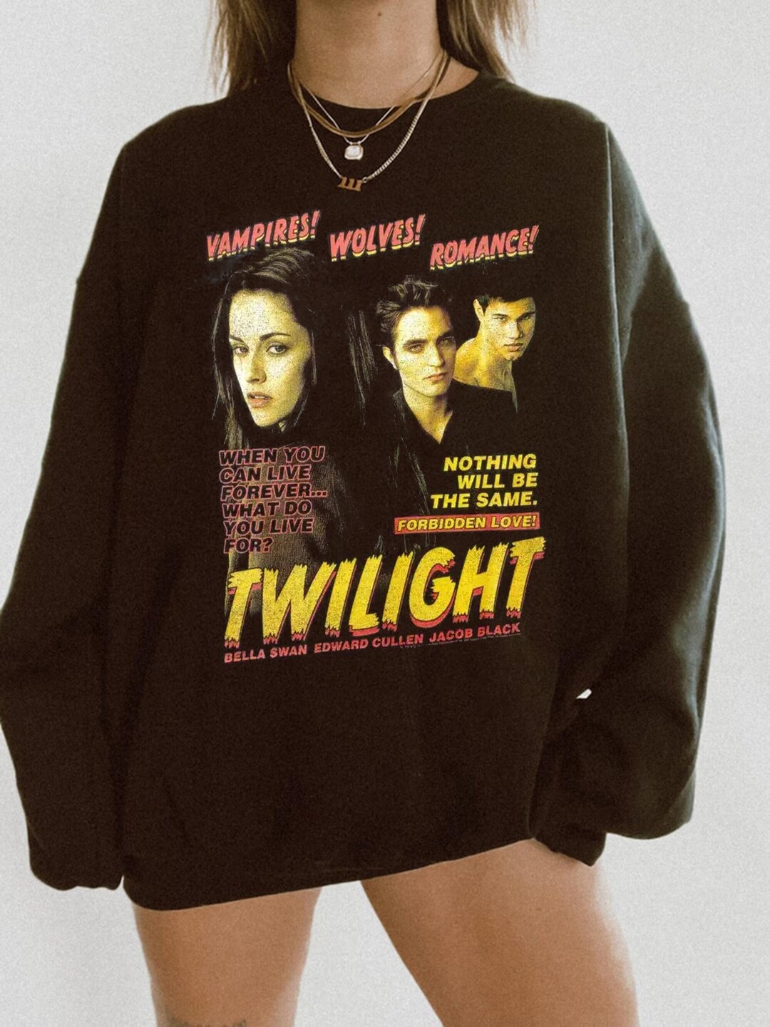 Twilight Saga Graphic Tee, Vampire Wolf Romance Shirt - Etsy