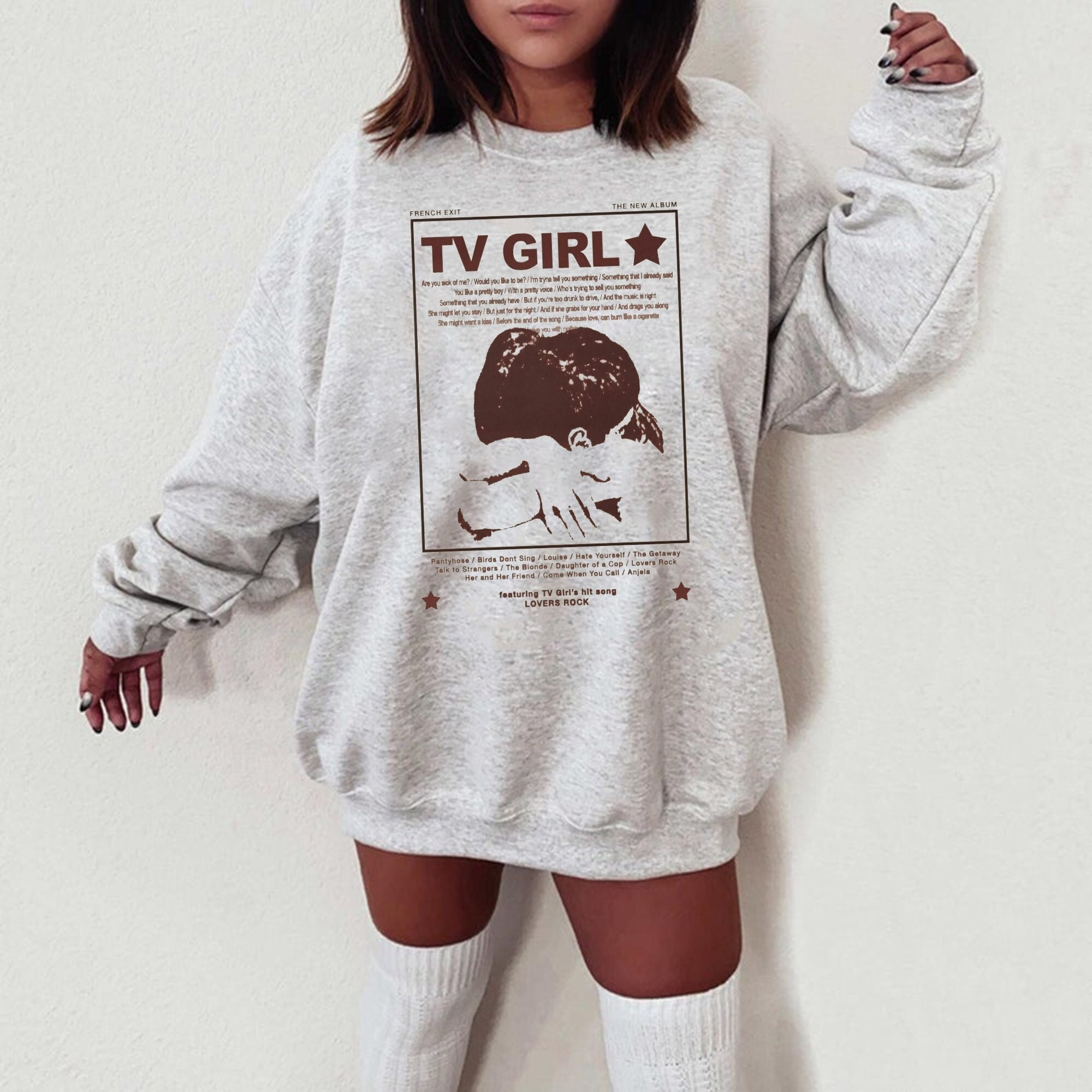 T.v Girl T-shirt, T.v Girl French Exit Album Poster Merch, Lovers Rock ...