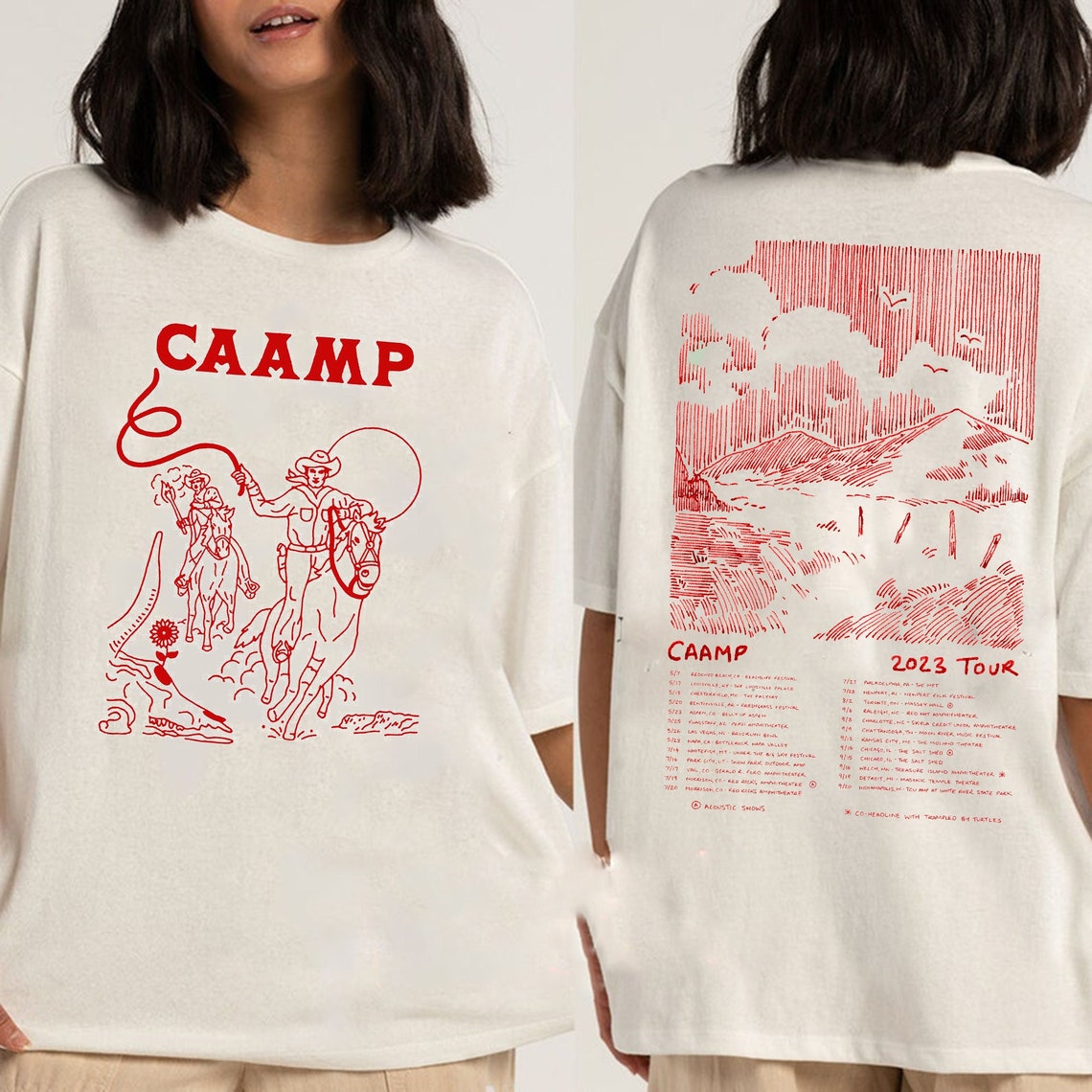 2sides CAAMP BAND Fall Tour 2023 Shirt, Caamp Band Tour Sweatshirt ...