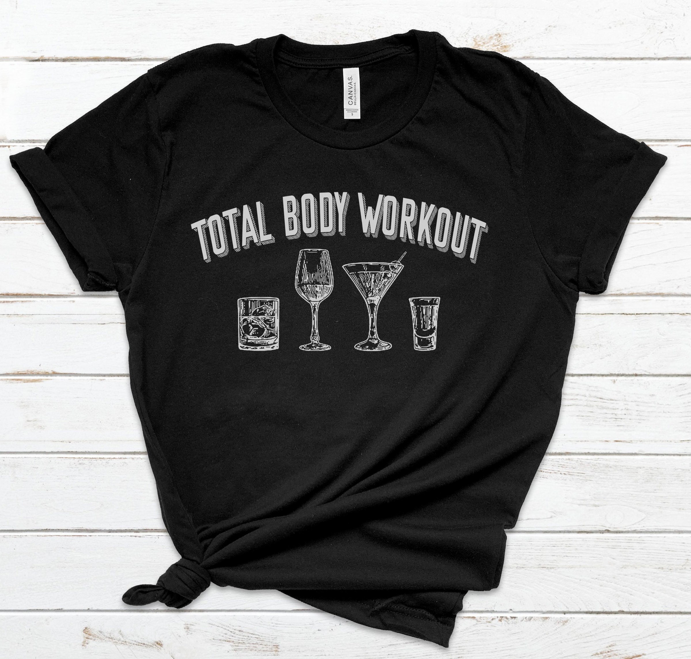 Total Body Workout Graphic Tees funny Exercise Statement - Etsy