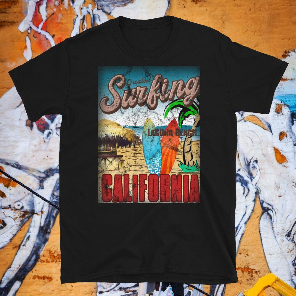 Laguna Beach Oversized T Shirt, California Tshirt, Surf Wear, Freedom ...
