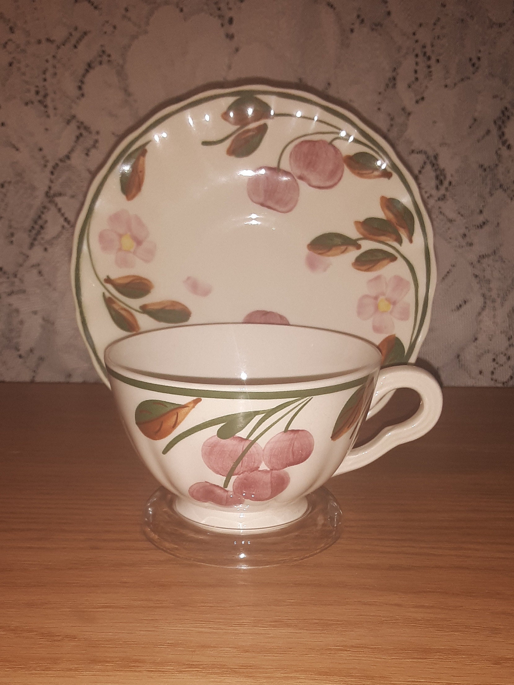 Vintage Blue Ridge Pottery Cup & Saucer - Etsy