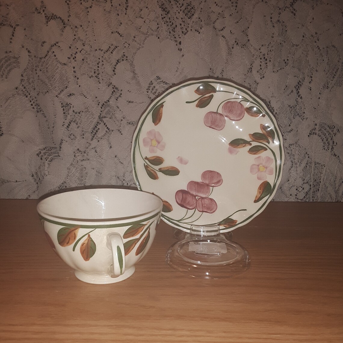 Vintage Blue Ridge Pottery Cup & Saucer - Etsy