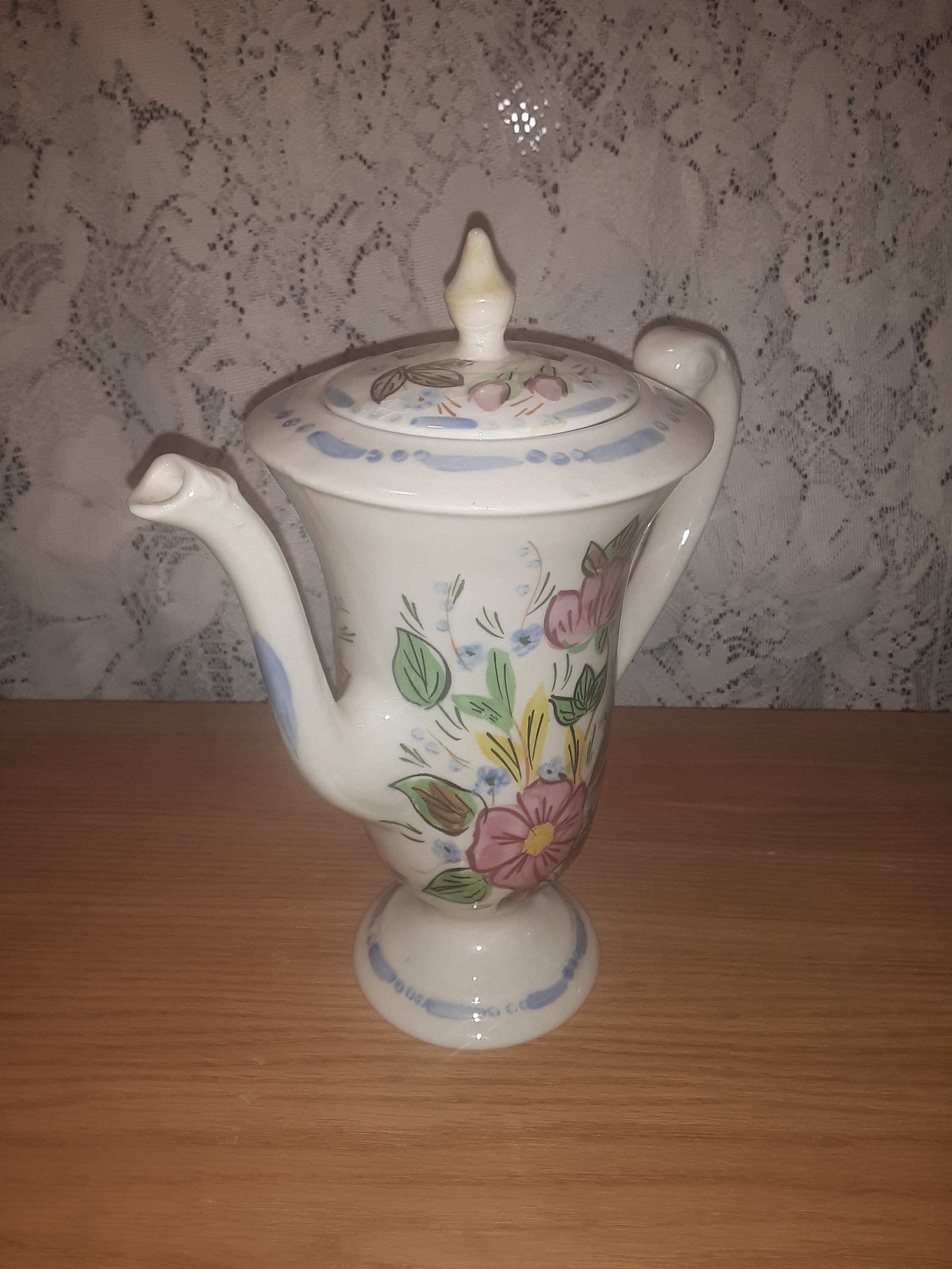 Blue Ridge Pottery Teapot With Lid - Etsy