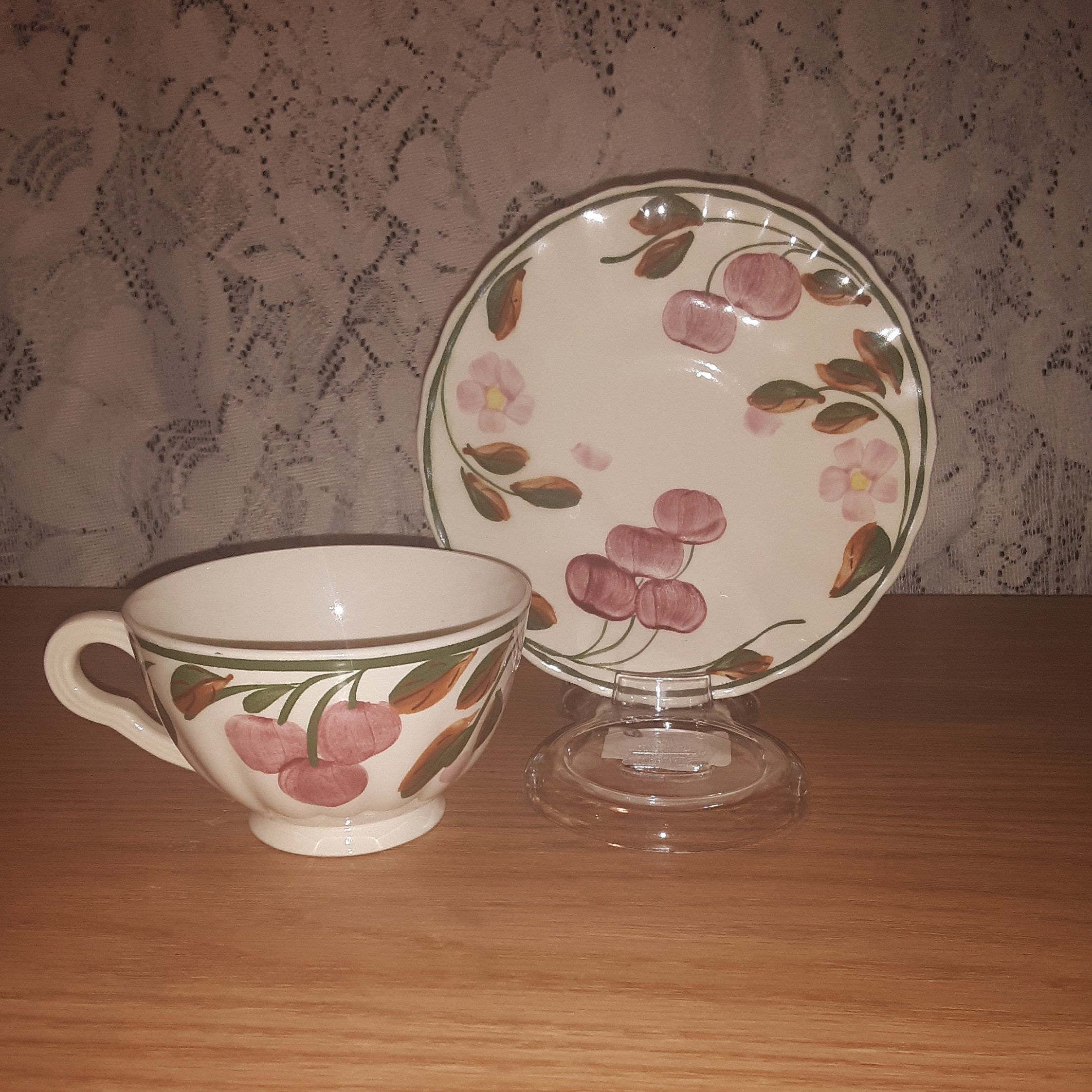 Vintage Blue Ridge Pottery Cup & Saucer - Etsy