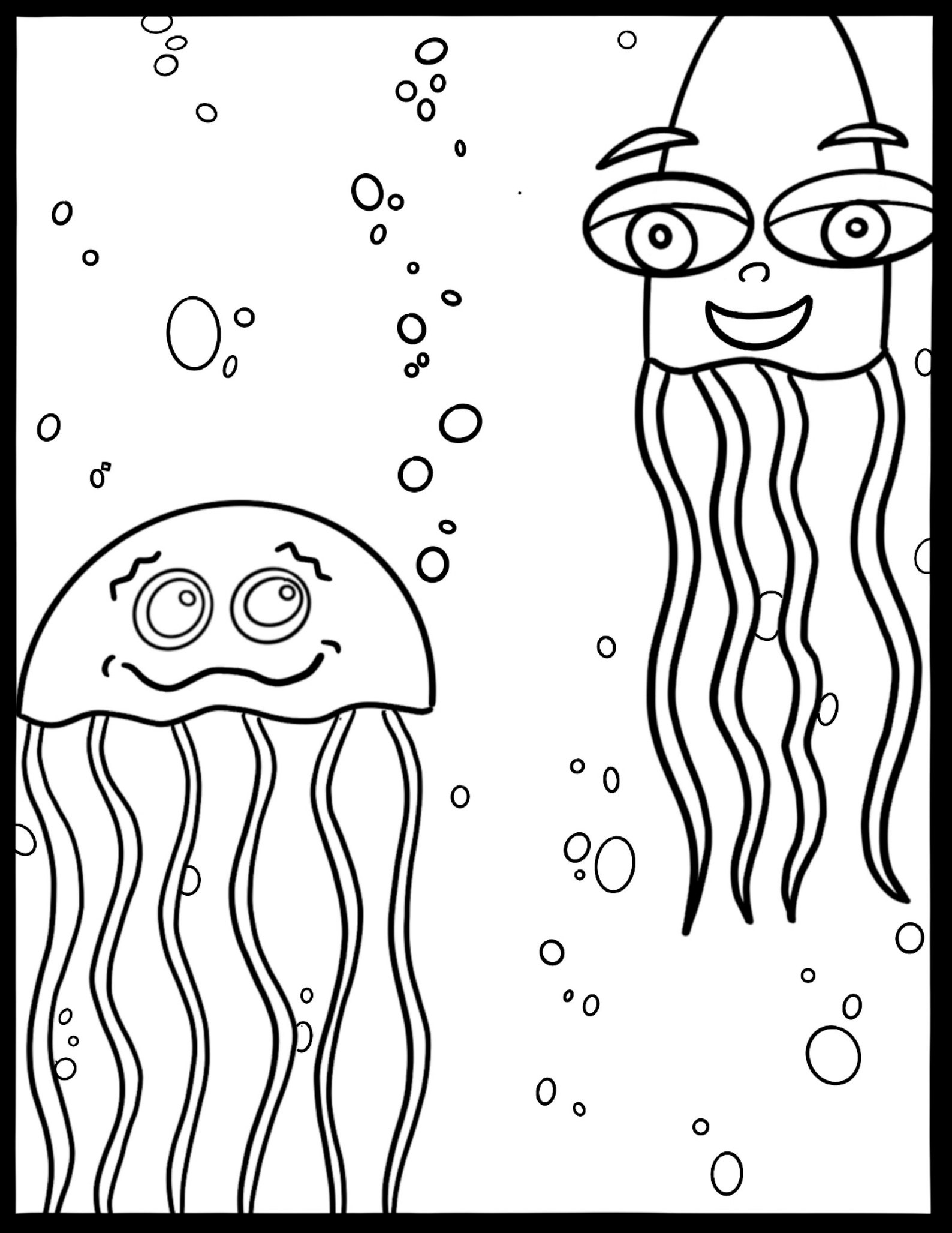 10 Simple Underwater Coloring Pages for Kids - Underwater Coloring ...