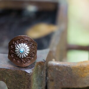 Leather Ring - Etsy