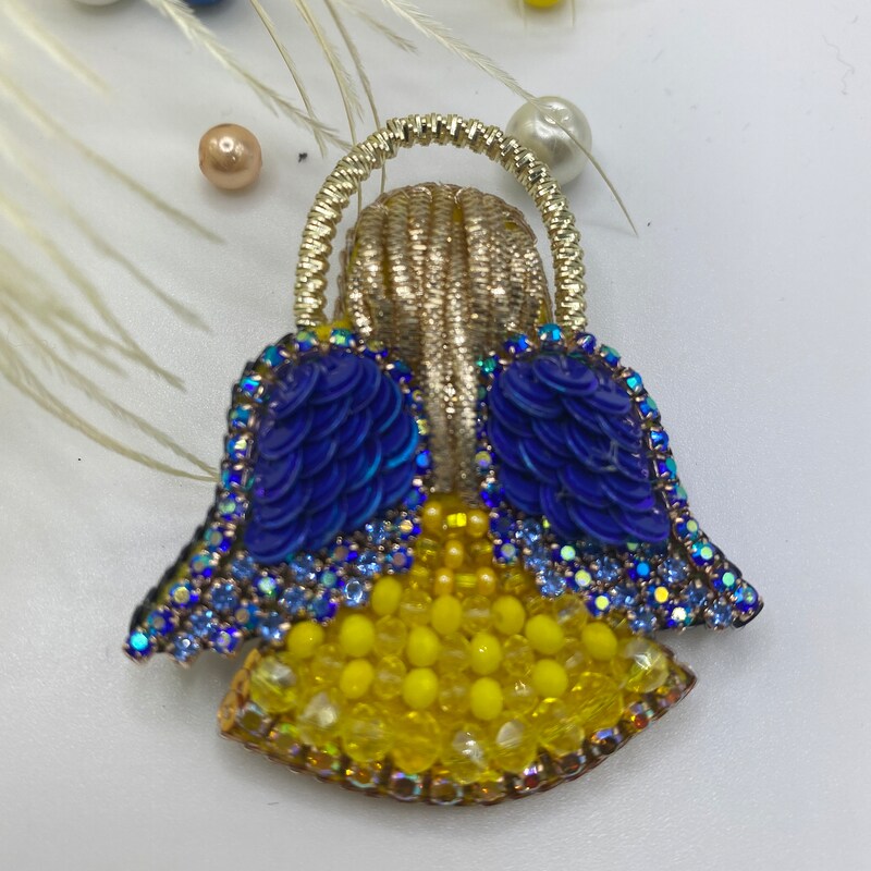 Sequin Brooch - Etsy